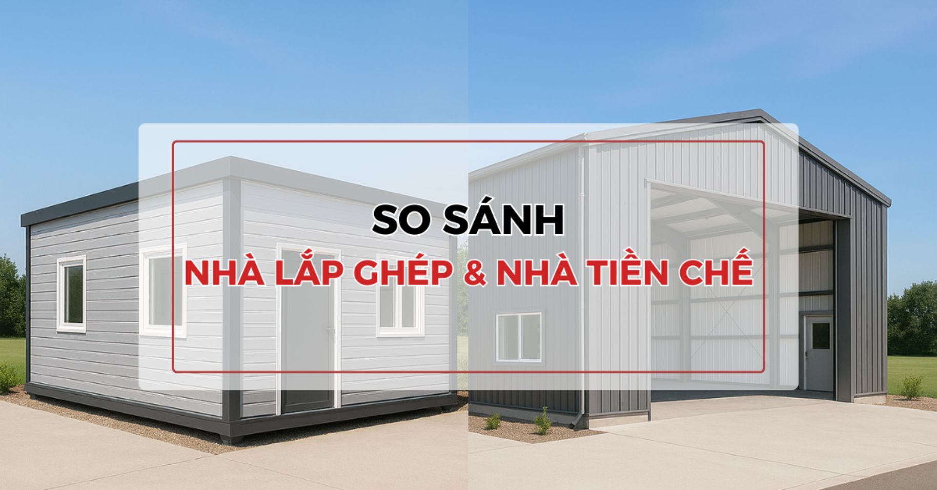 So sánh nhà lắp ghép và nhà tiền chế: Khác nhau ở đâu? - Nhà Di Động ...