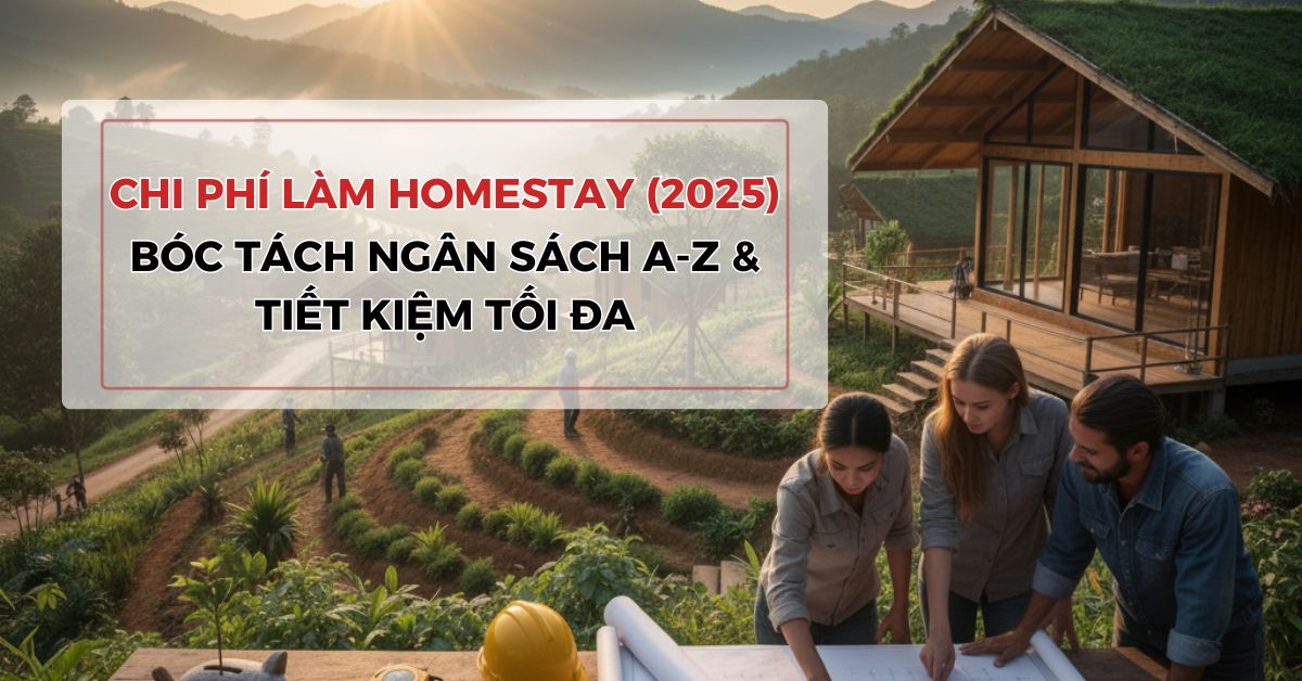 Chi Phí Làm Homestay (2025): Bóc Tách Ngân Sách A-Z & Tiết Kiệm Tối Đa - Nhà Di Động WINHOME